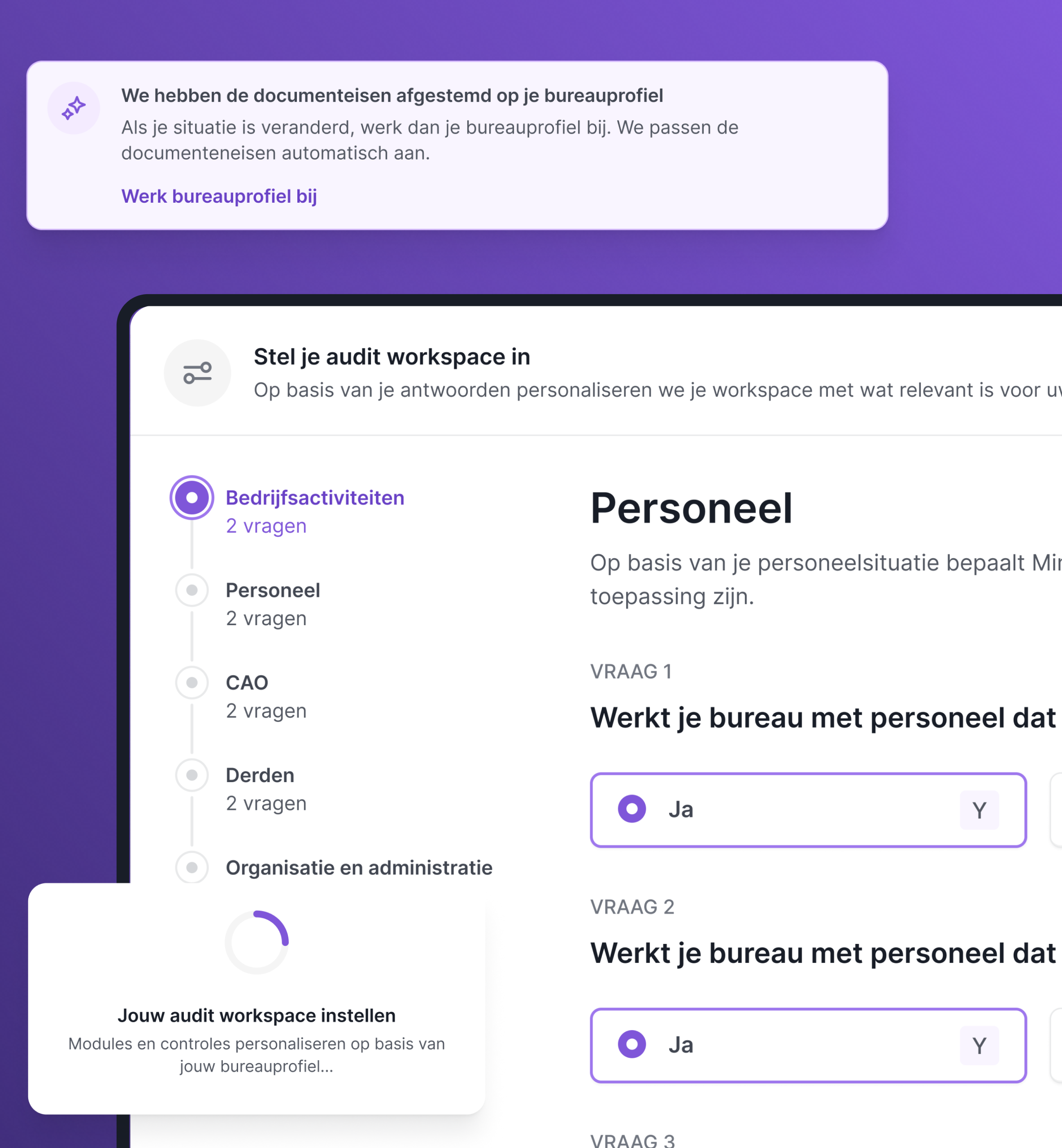 Mindleaf AI | De audit workspace voor de uitzendbranche